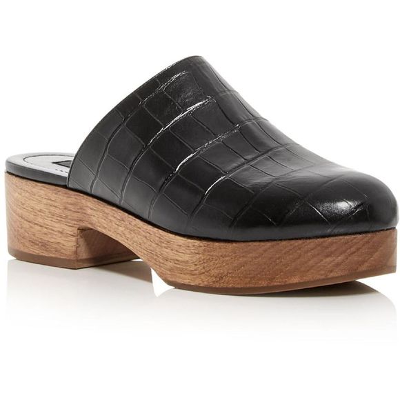 Aqua | Shoes | Aqua Womens Fechado Salto Baixo Black Common Calf Hair ...